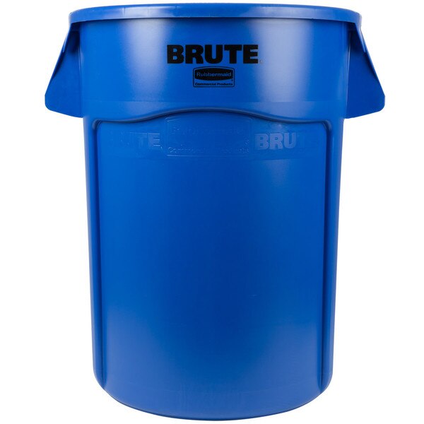 Rubbermaid® BRUTE® Vented Container - 44 Gal., Blue | Emerald Brand